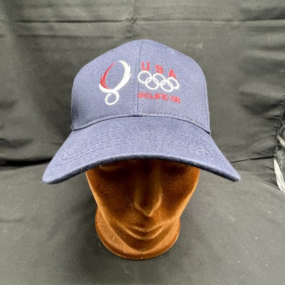 Team Usa | Accessories | Vintage Usa Olympics Hat Beijing 208 Blue ...